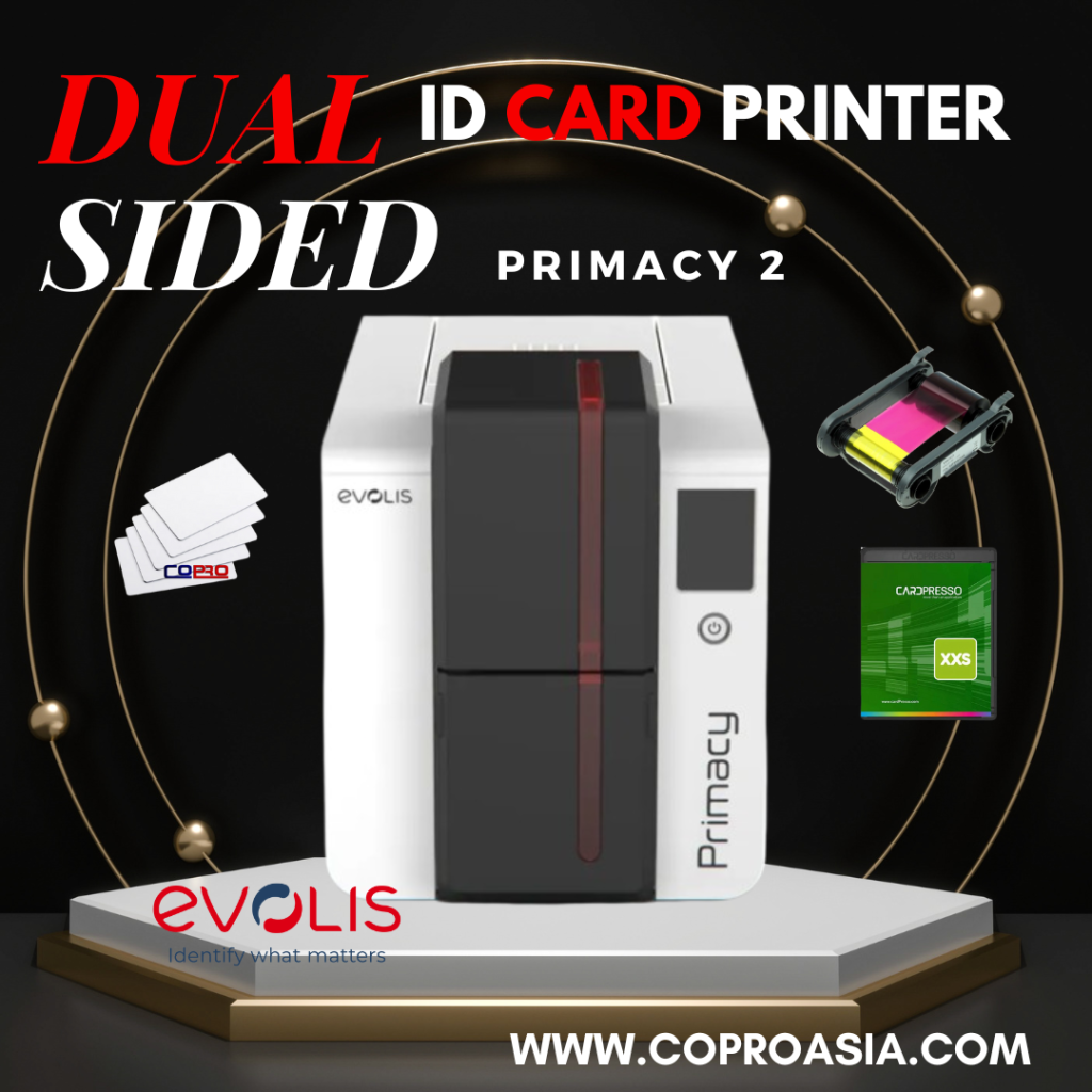 Evolis Primacy 2 ID Card Printer Duplex Model - 300x600DPI - Copro Asia